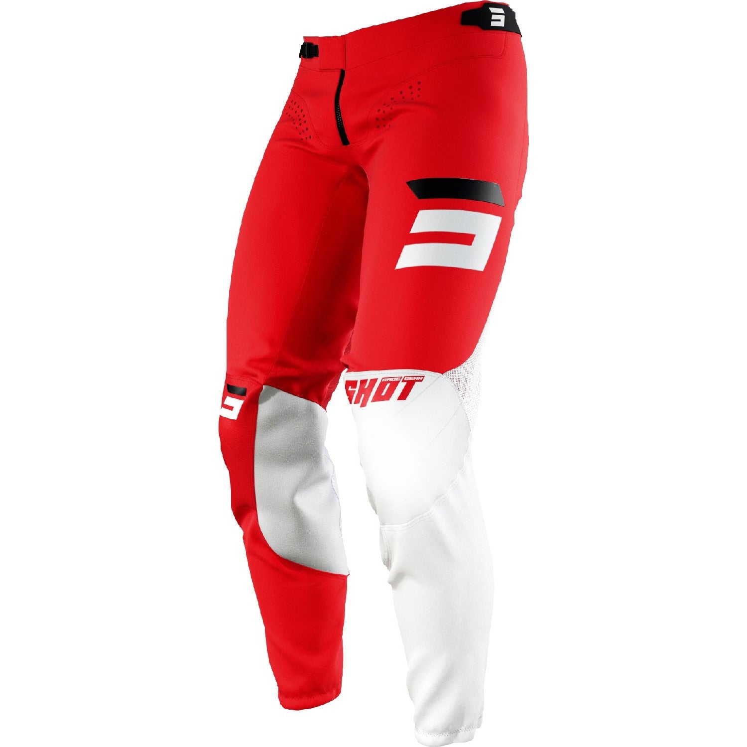 PANTS SHOT AEROLITE OPTICAL GRAY/RED – Team Mx AG57