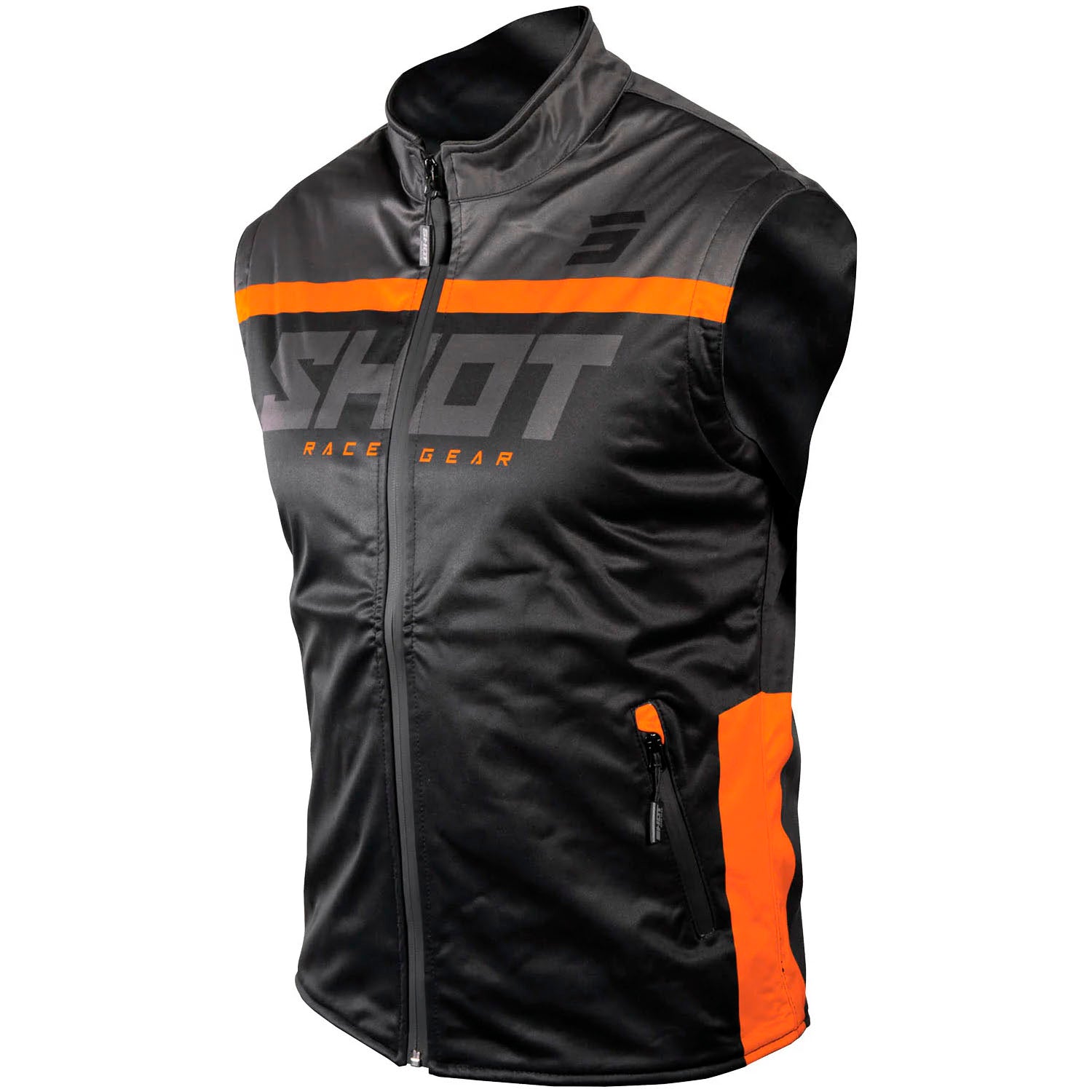SHOT BODYWARMER LITE 2.0 VEST BLACK / ORANGE – Team Mx AG57